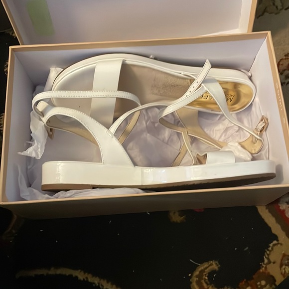 MICHAEL Michael Kors | Shoes | Michael Kors Kaylee Flat In Optic White ...